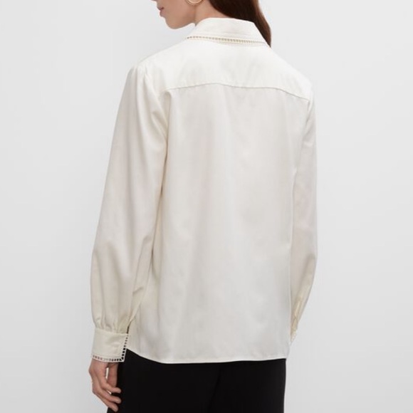 Club Monaco | Tops | Nwt Club Monaco Long Sleeve Blouse With ...